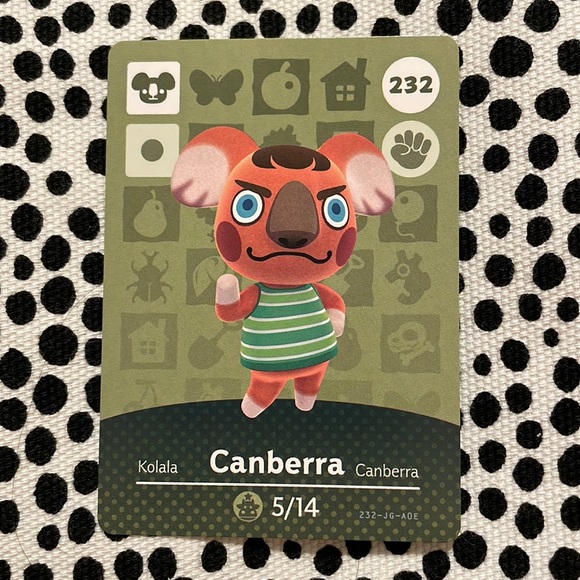 Other | Genuine Acnh Canberra Amiibo Card | Poshmark